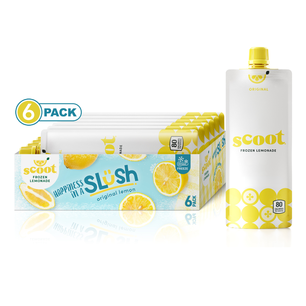 Scoot® Frozen Lemonade, Original Lemon– 6 Pack – heyscoot